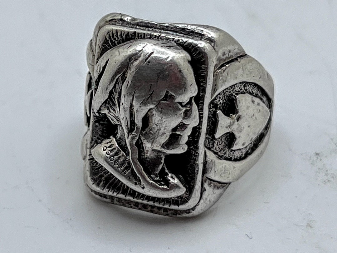 Vintage Artist Made Native American Navajo Silversmith Made Sterling ...