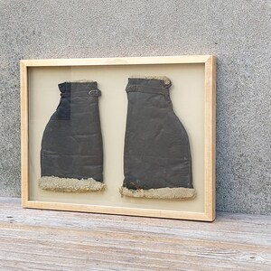 Vintage WWII Era A-2 Pilot Leather Wool Style Gunner Motorcycle Riding ...