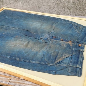 Antique Mine Found Very Early 20th Century Indigo Denim Miner's Jeans ...