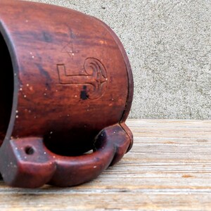 Antique 18th Century Staved Hand Carved Star and Symbol Mahogany Wood ...