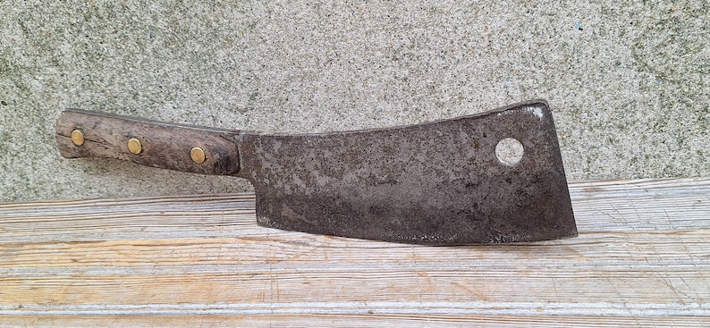 Antique Butcher Slaughterhouse Foster Brothers #2190 Solid Steel Maple ...