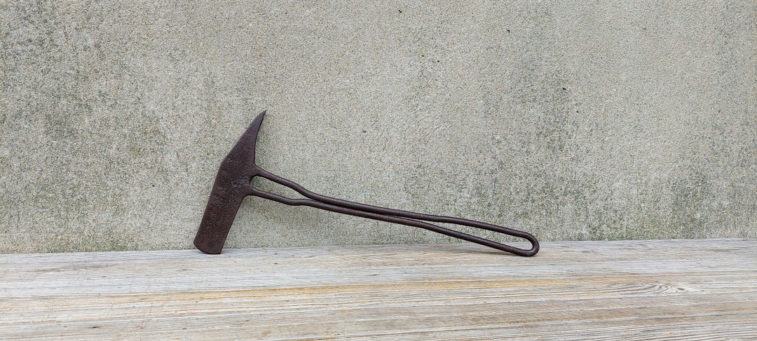 Antique 19th Century Hand Forged Blacksmith Made Iron Primitive Hand ...