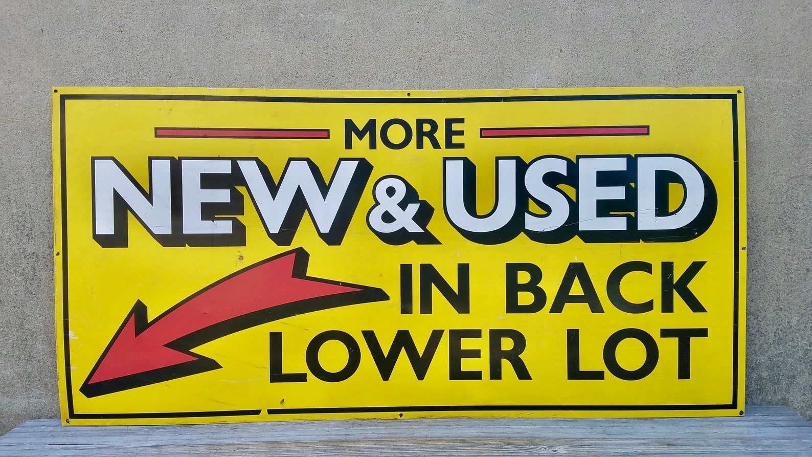 Vintage 6' Metal Used Car Lot Automotive Advertising Sign - Etsy