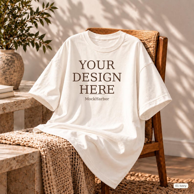 Oversized T-shirt Mockup Bundle, 10 Colors, Lifestyle Digital Download ...