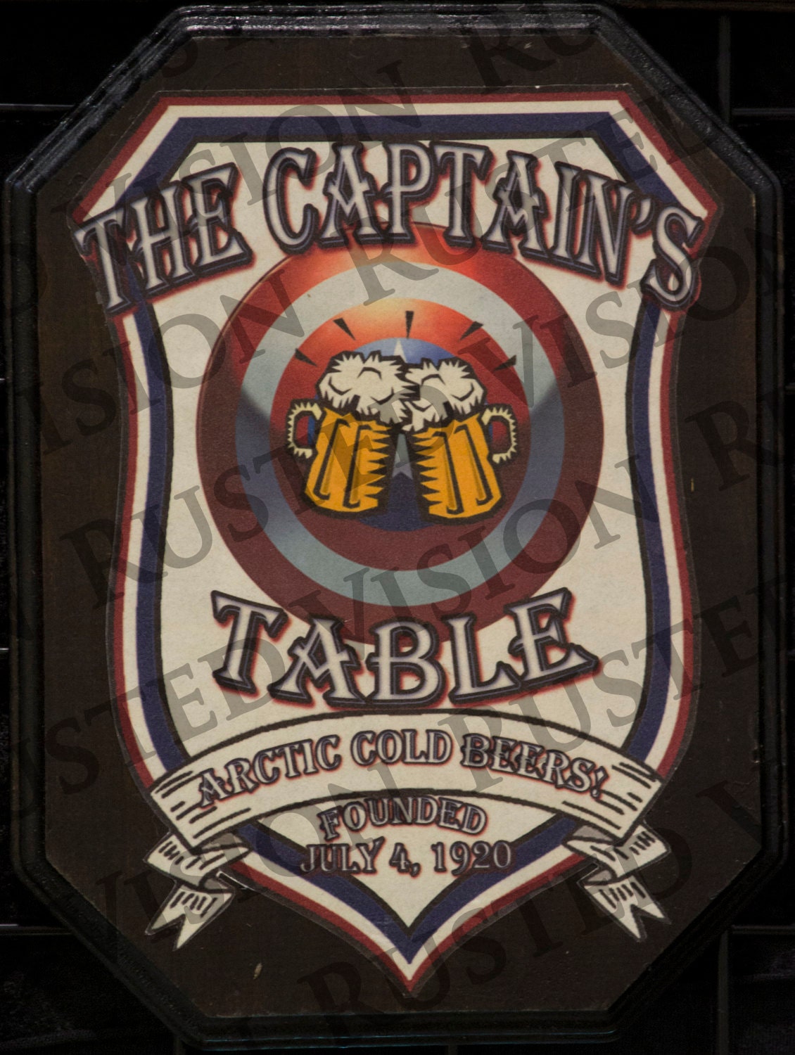 The Captain's Table Wood Plaque Wall Art | Etsy