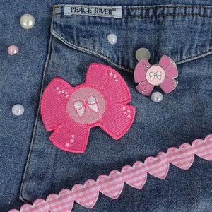 Kawaii Larme Powder Puff Princess Pink Bow Hard Enamel Pin 3cm A GRADE ...