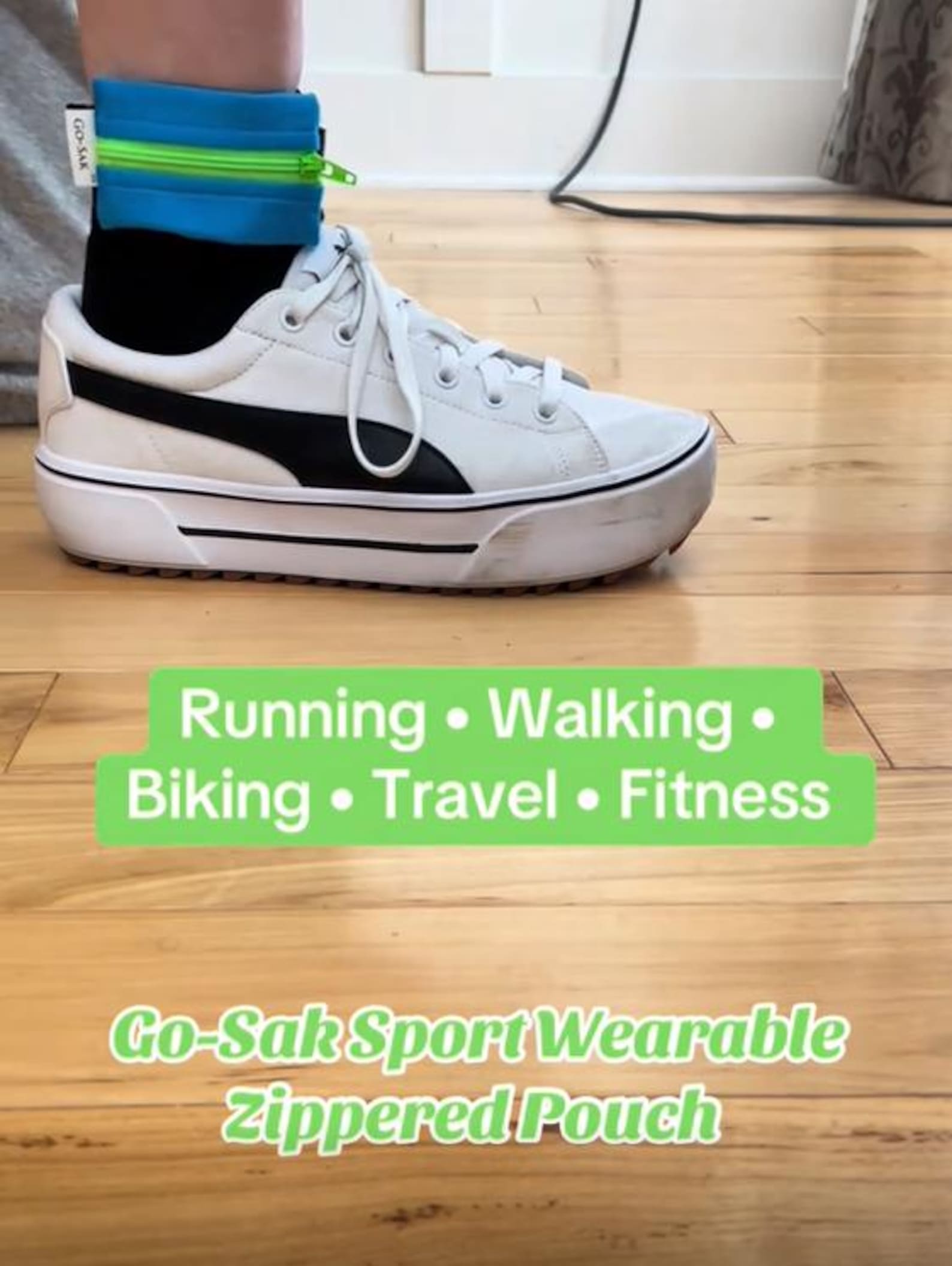 Go-sak Sport Wearable Zippered POUCH for Running, Walking, Biking ...