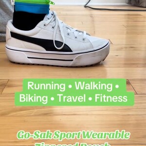 Go-sak Sport Wearable Zippered POUCH for Running, Walking, Biking ...