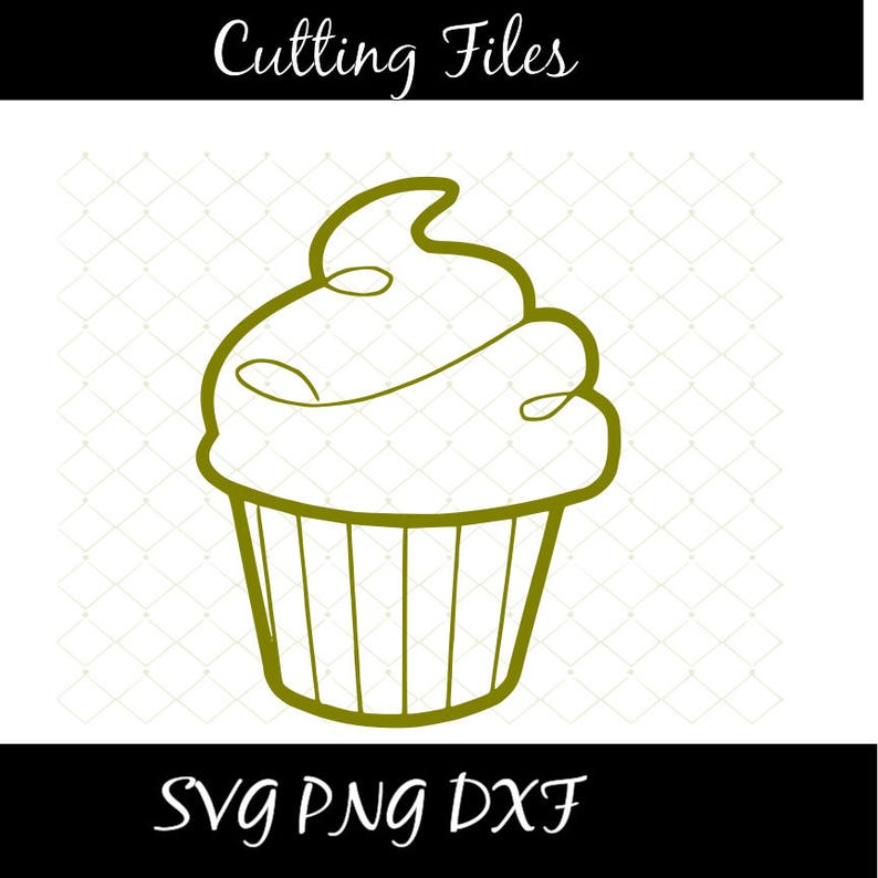 Cupcake Svg Dxf Png Design Cupcake Svg Birthday Svg Party Svg - Etsy
