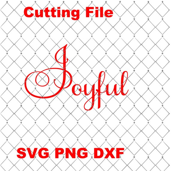 Fancy Font Cursive Joyful SVG PNG DXF File Instant Download | Etsy