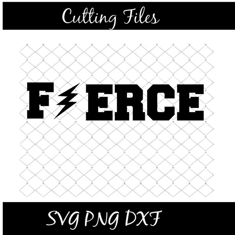 Fierce Lighting Bolt SVG Png Dxf File Instant Download Cutting | Etsy