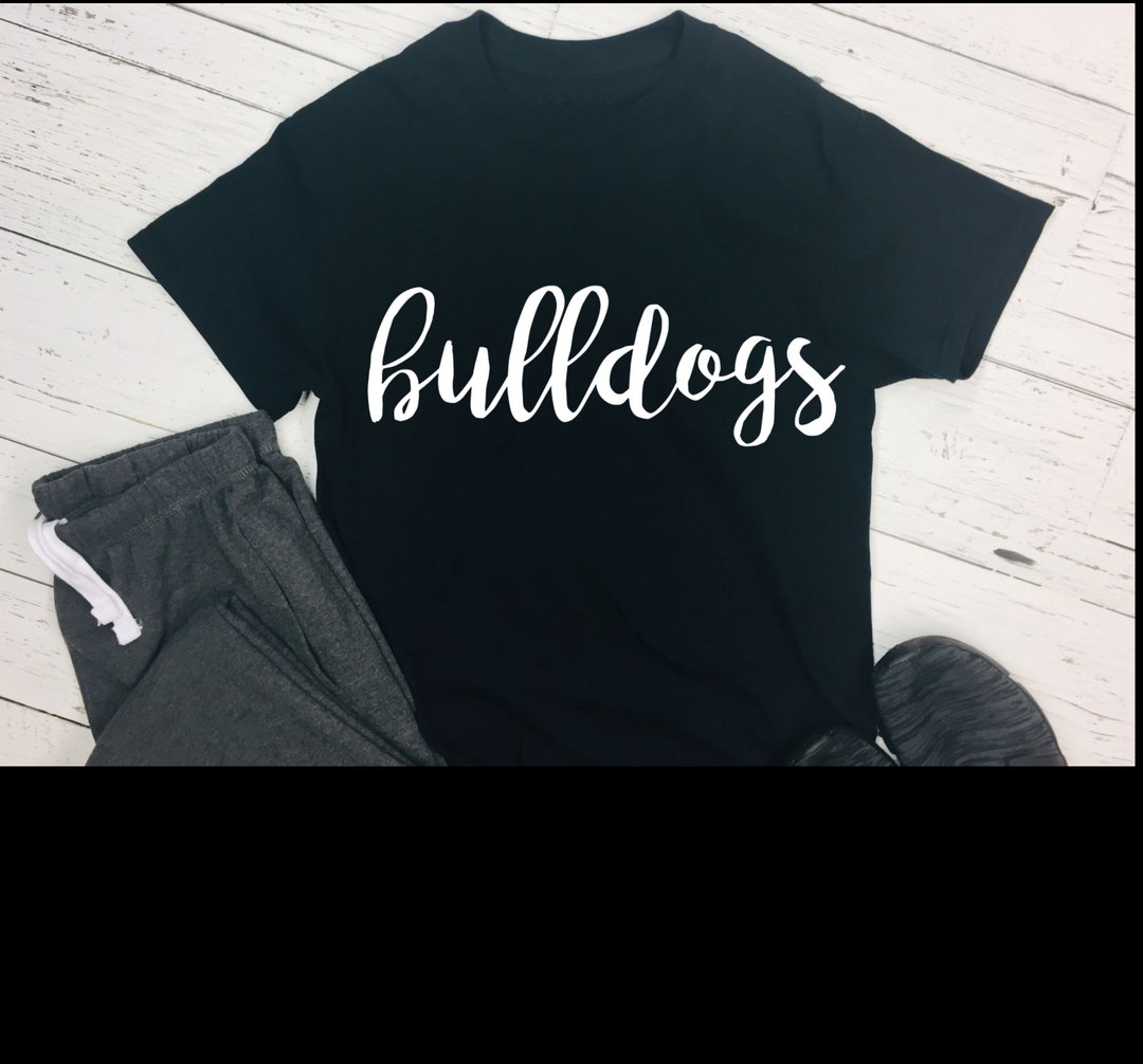 Bulldog Team Design Script Lettering Design | Bulldog Football SVG PNG ...