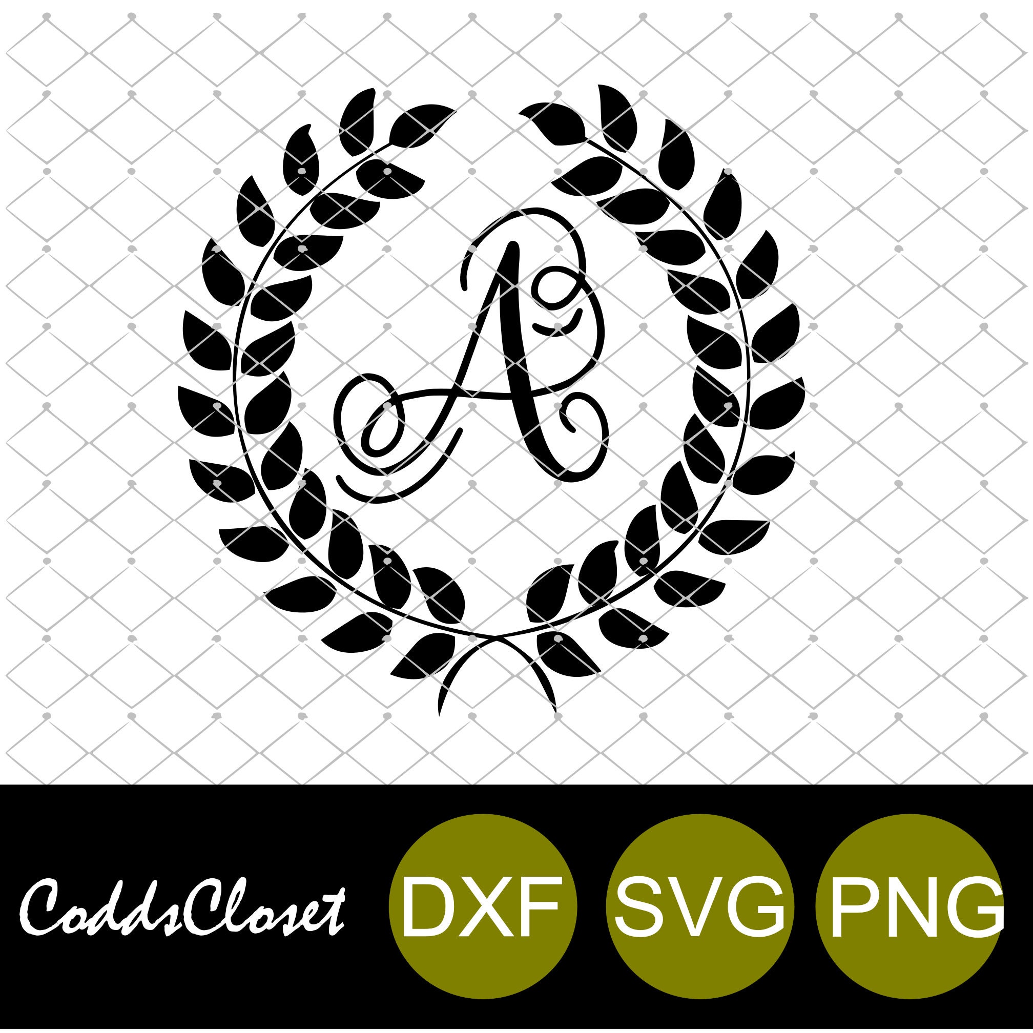 Letter A Monogram SVG Png Dxf File Instant Download Cutting | Etsy