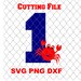 Number 1 Baseball Birthday Svg Png Dxf Cutting File Instant Download ...