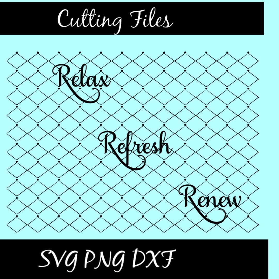 Relax Refresh Renew Bathroom Sign SVG and PNG, Salon Decor (digital ...