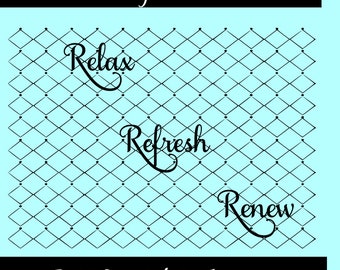 Relax Refresh Renew Sign - Etsy
