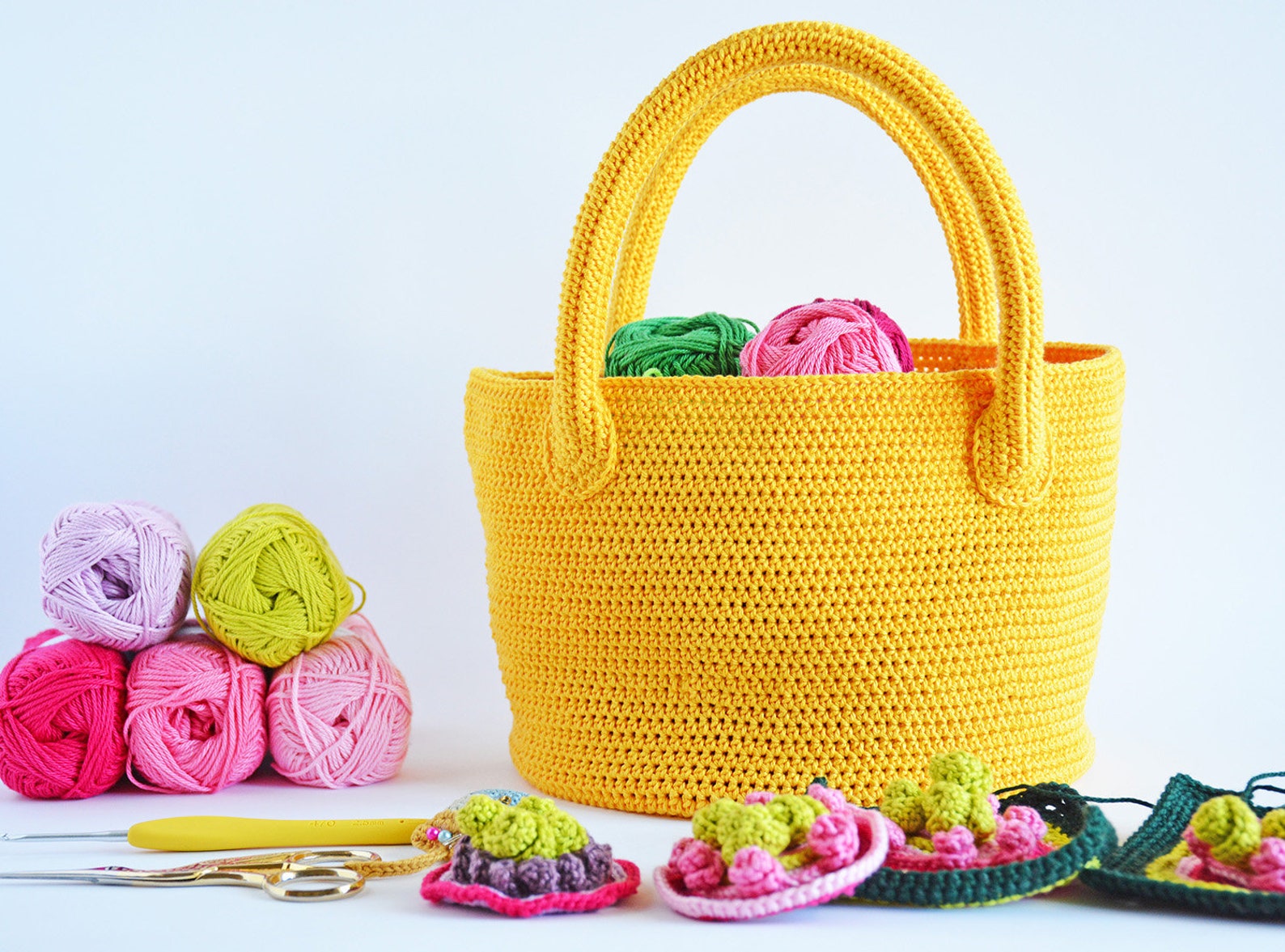 Hello Yellow, Crochet Bag Pattern, Step-by-step Pattern, US Terms ...