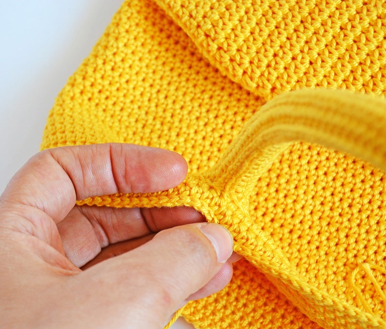 Hello Yellow Crochet Bag Pattern Step-by-step Pattern US - Etsy