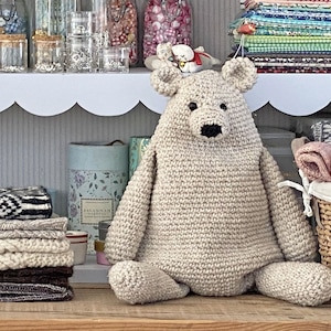 Crochet Pattern, Chunky Benji the Bear, Step by Step US Terms DIY ...