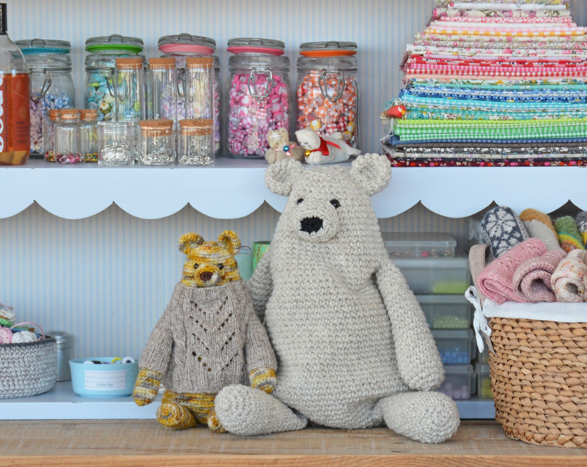 Crochet Pattern Chunky Benji the Bear Step by Step US Terms | Etsy