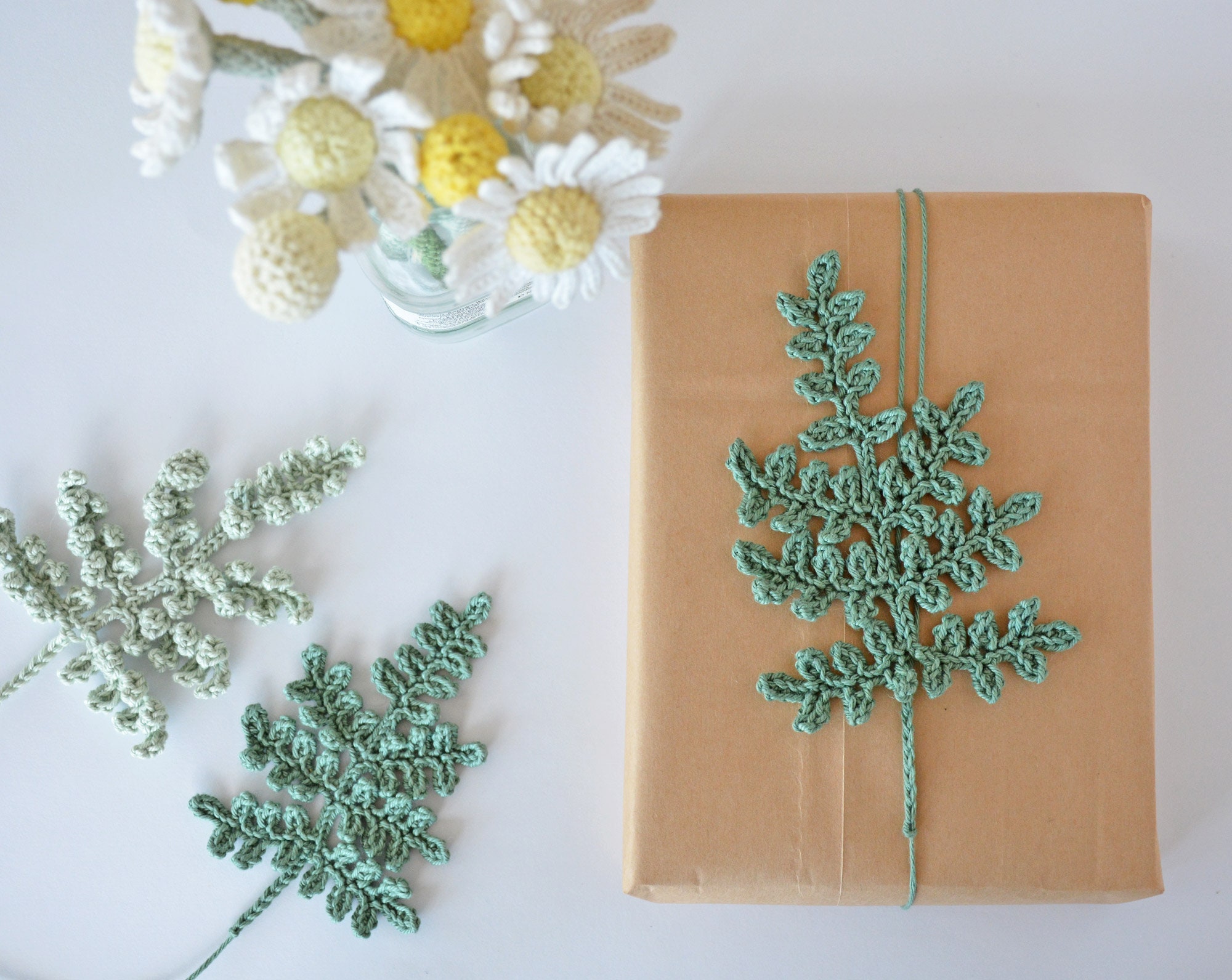 Fern Leaf Crochet Pattern Step by Step US Terms DIY Pattern - Etsy UK