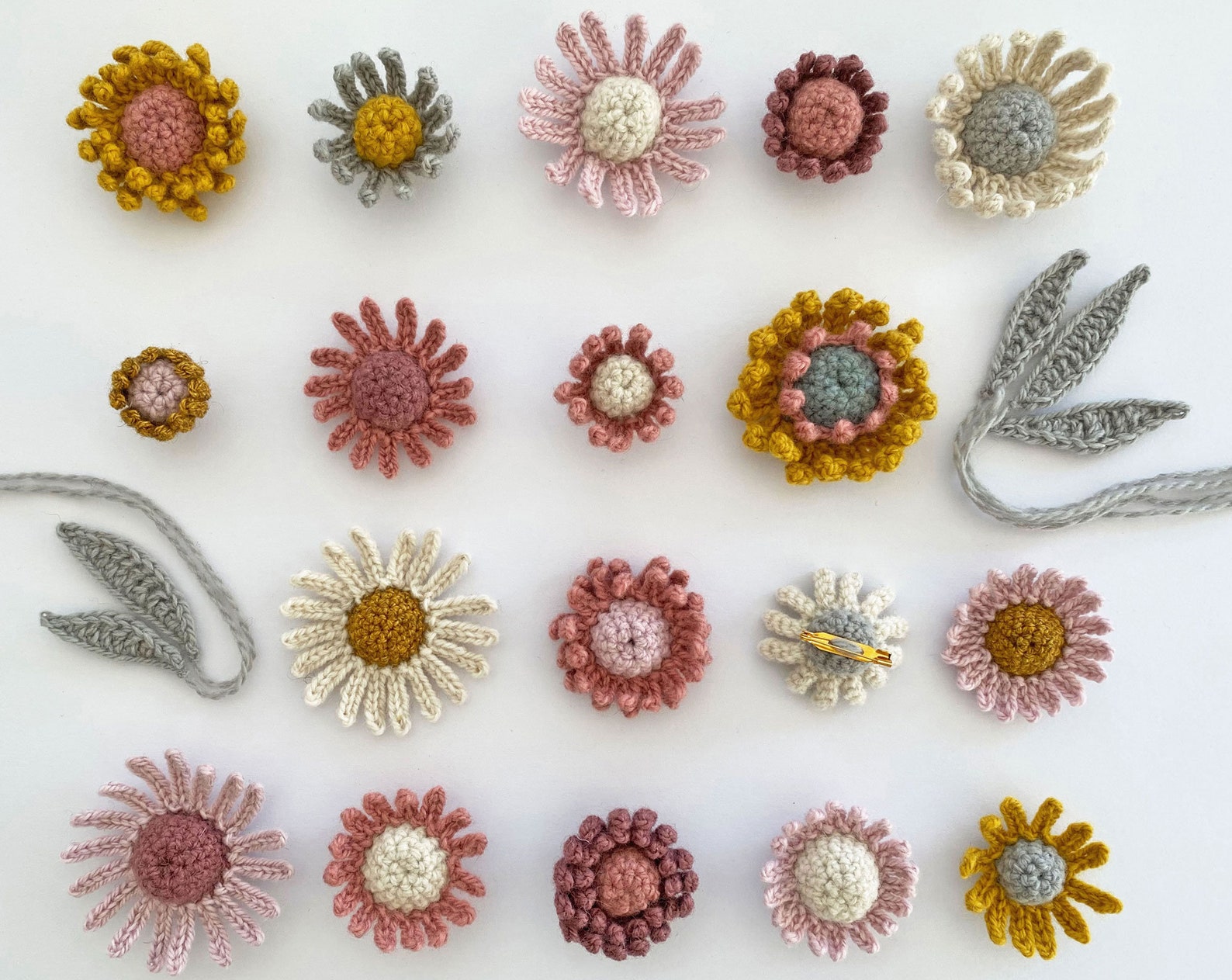 Crochet Pattern Chamomile & Sage Crochet Flowers and Leaves - Etsy UK