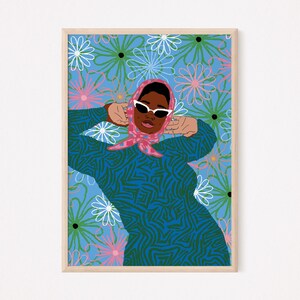 Halima Wall Art Black Art Black Woman Art - Etsy