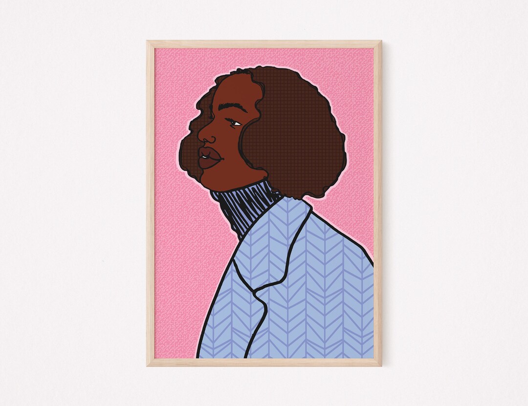 Jael - Black Art Print - Black Girl Art - Natural Hair Art ...