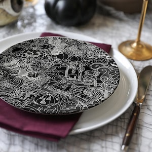 Halloween Nights Gothic Plate Set | Autumn Dinnerware | Elegant ...