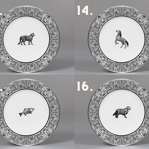 Animal Anatomy Skeleton Gothic Plate Set Autumn Dinnerware - Etsy