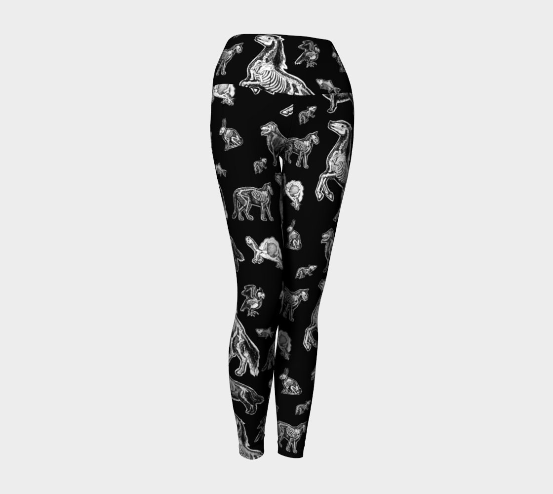 Animal Skeleton Leggings | Women's Yoga Pants | X-ray Pants | Halloween ...