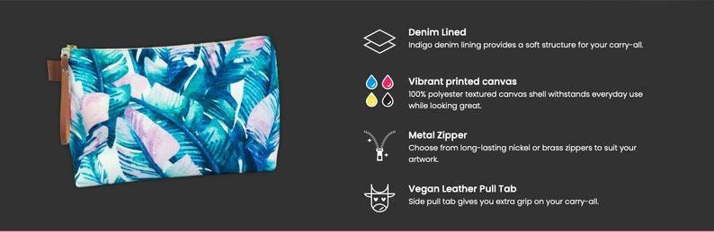 Waters of Fortune Zipper Canvas Pouch Dragonfly Gifts - Etsy