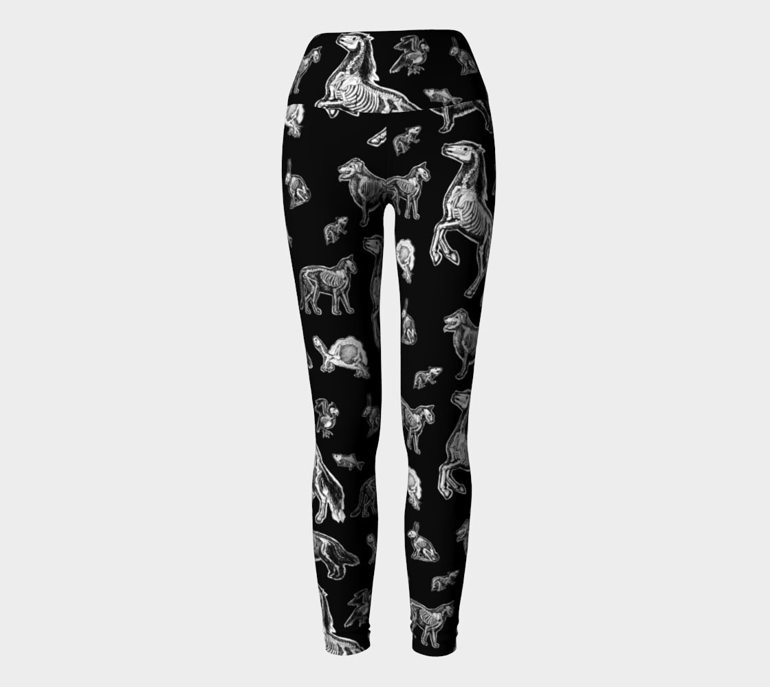 Animal Skeleton Leggings | Women's Yoga Pants | X-ray Pants | Halloween ...