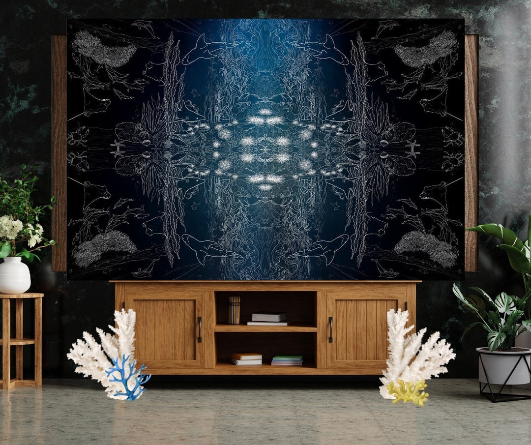 Kelp Forest Dark Sea Witch Mermaidcore Mandala Wall Tapestry Tablecloth ...