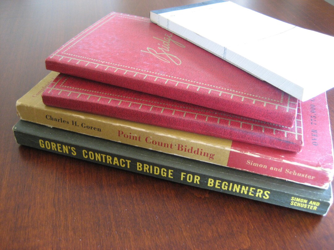Bridge Book Collection Contract Bridge Books Bridge Tally - Etsy