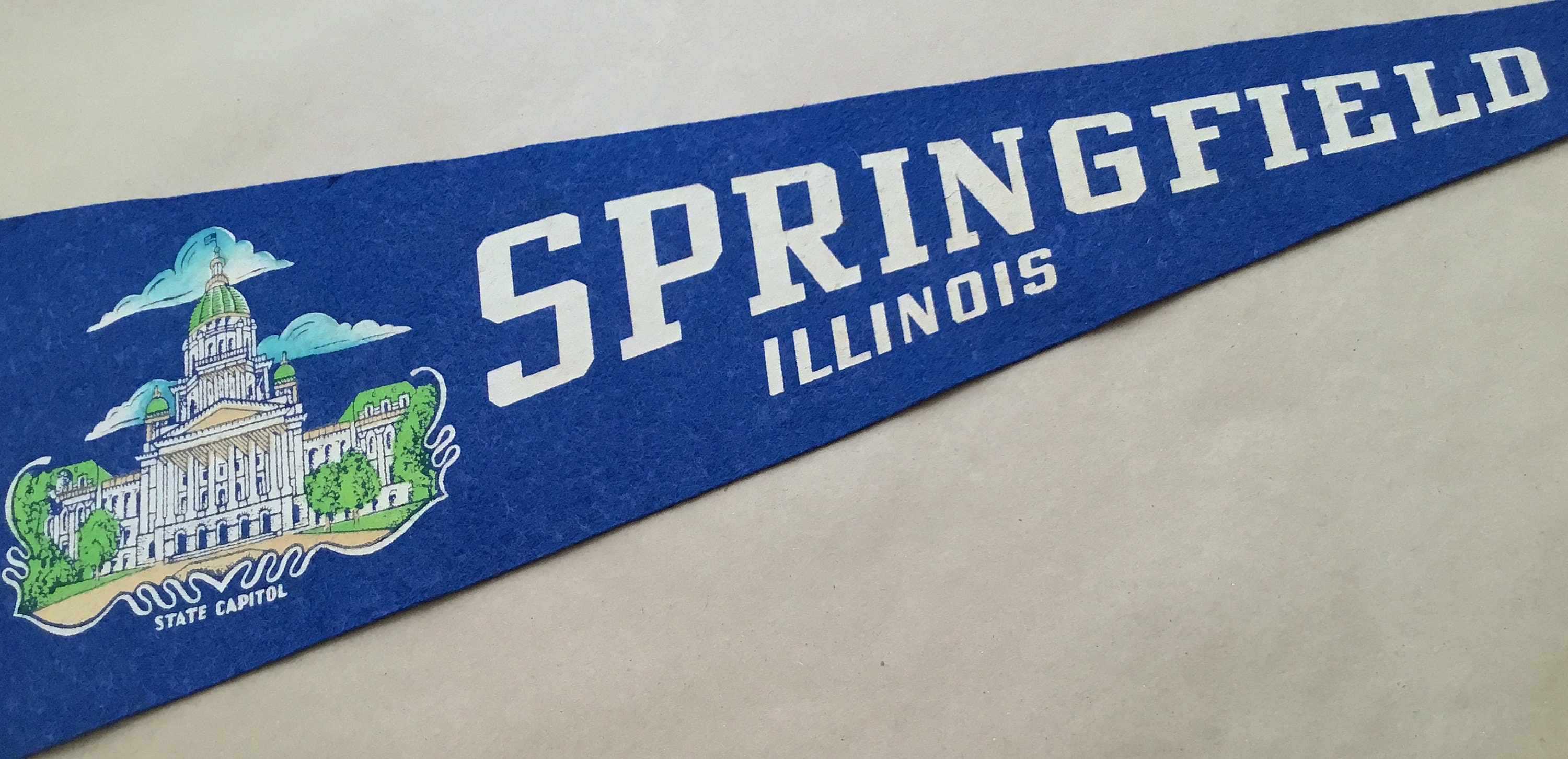 Vintage 'springfield Illinois State Capitol' ILL USA Souvenir Travel ...