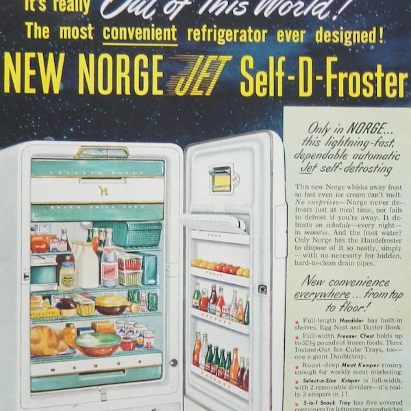 Norge Refrigerator - Etsy
