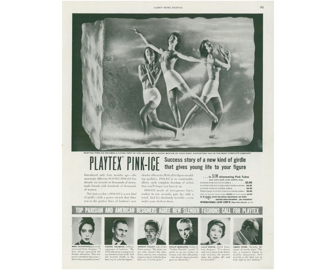 1949 Playtex Girdle Ad - Vintage Intimate Apparel, 1940s Ladies ...