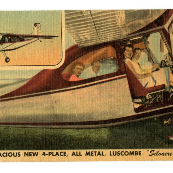 Airplane Postcard - Etsy