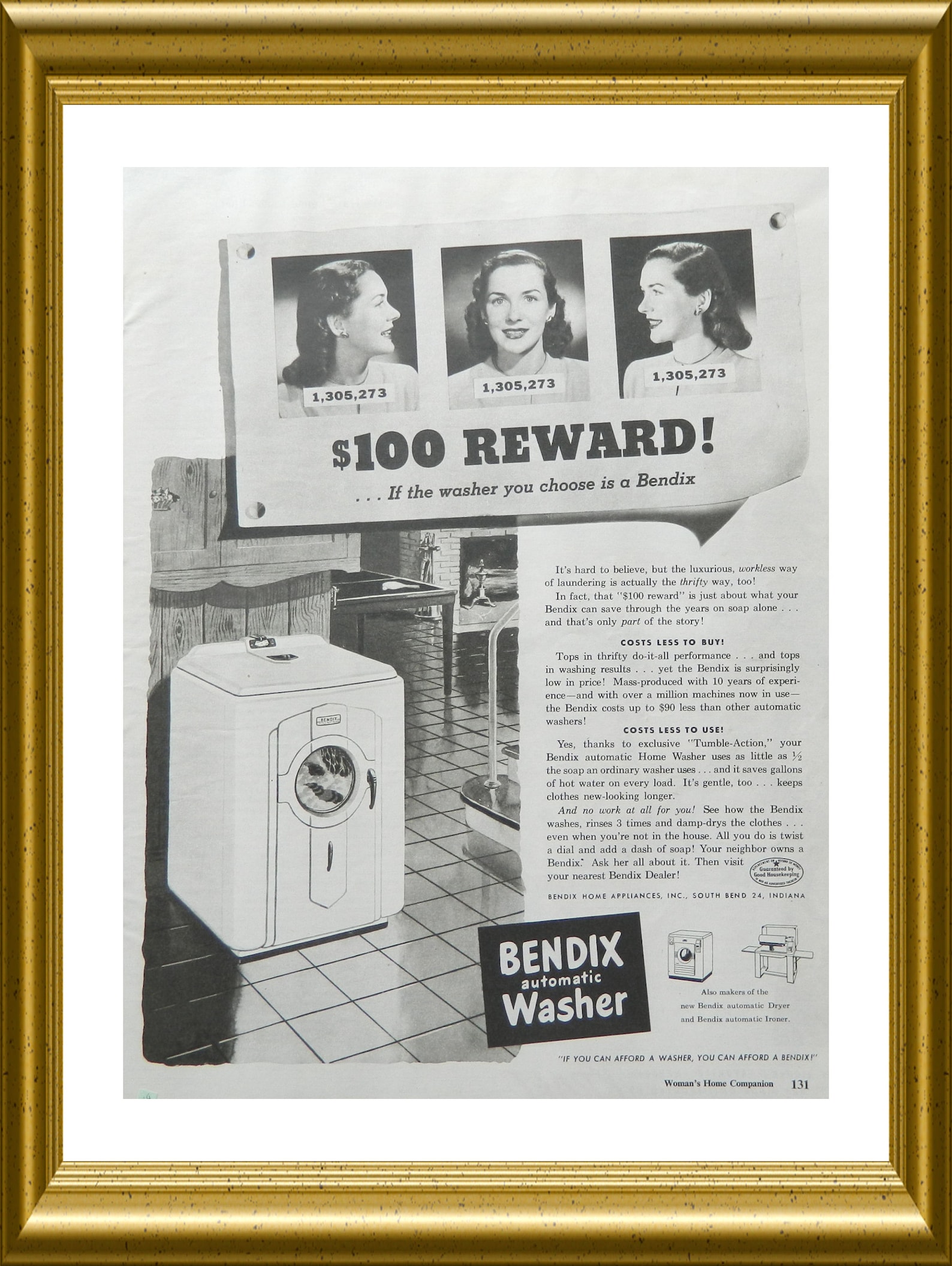 1948 Bendix Washer Ad Laundry Collectible Washing Machine - Etsy