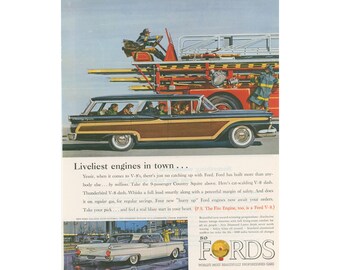 1954 Ford Engine Advancements-130 HP V-8-115 HP V-6-original 2 Page 13. ...