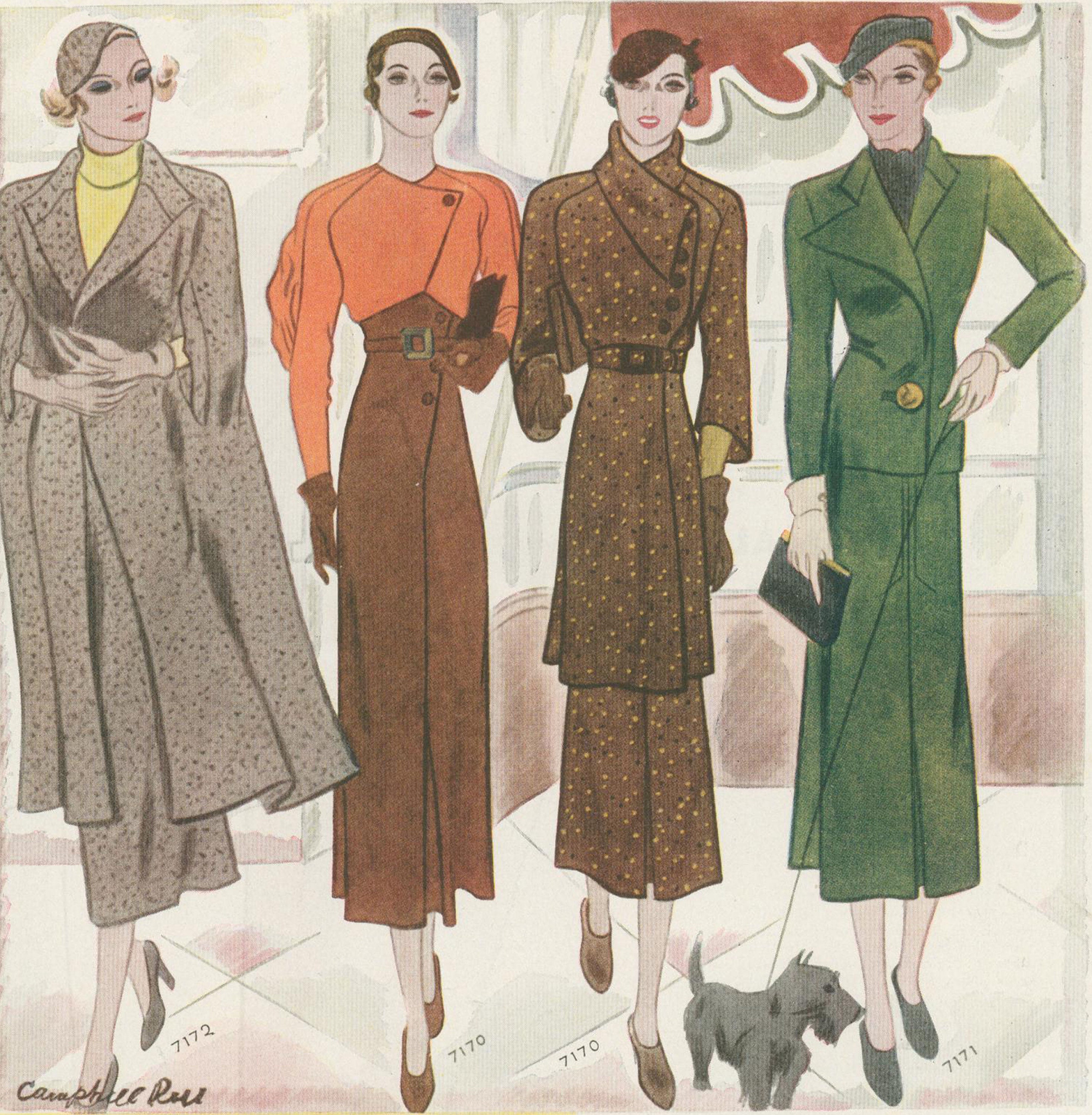 1932 Mccall's Pattern Ad Capes and Suits Ladies - Etsy