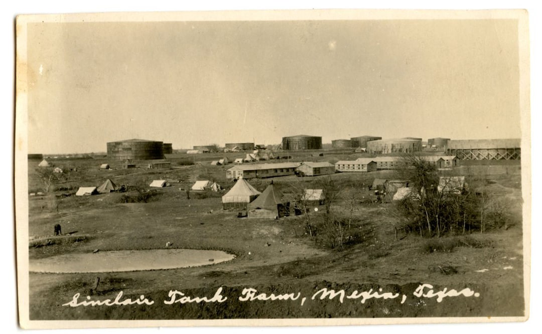 RPPC Sinclair Tank Farm Mexia Texas Oil Fields Boom Town - Etsy