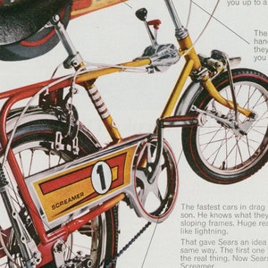 1969 Sears Screamer Bike Ad - Vintage Bike Collectible - Bicycle Gift ...