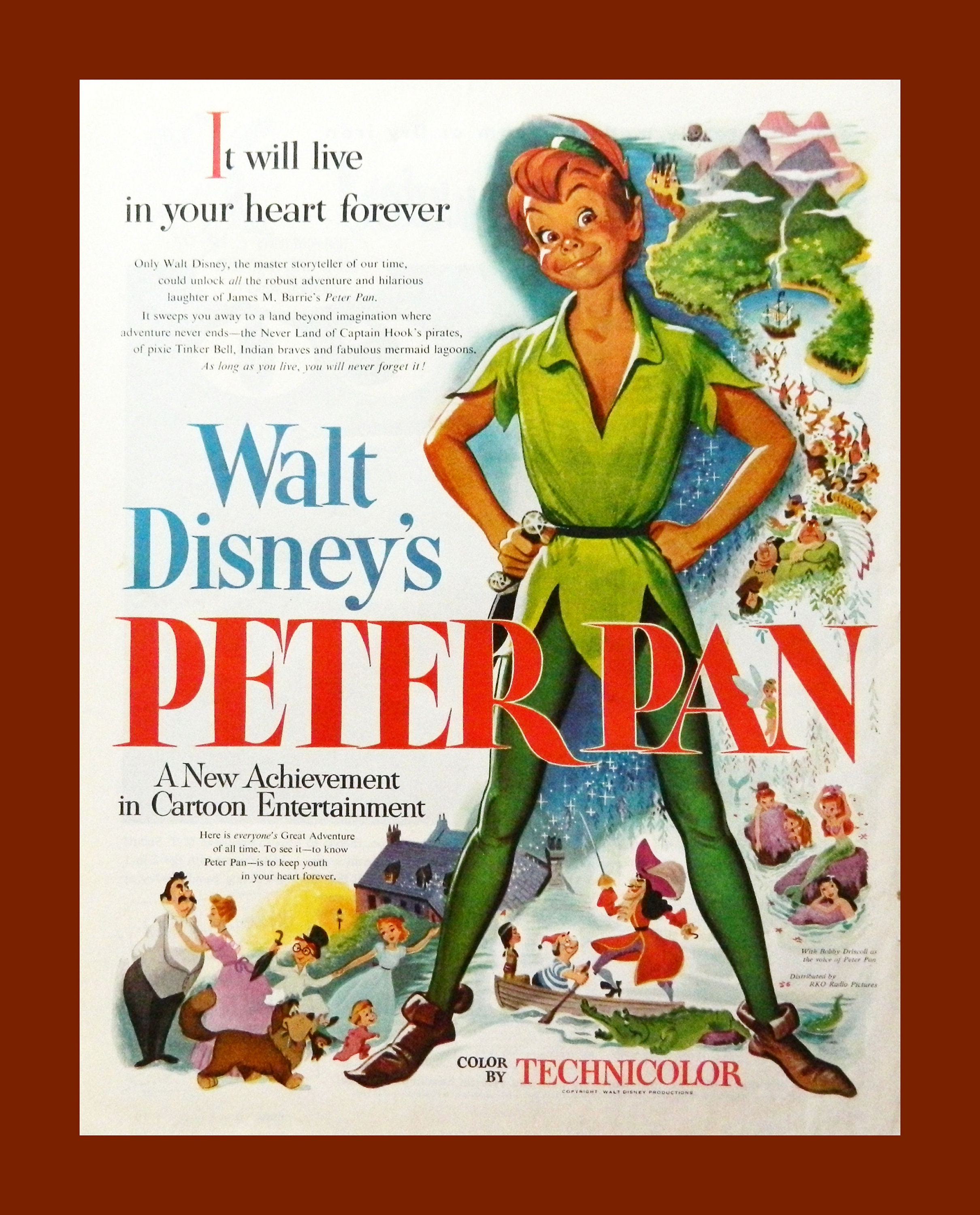 Peter Pan Disney Poster
