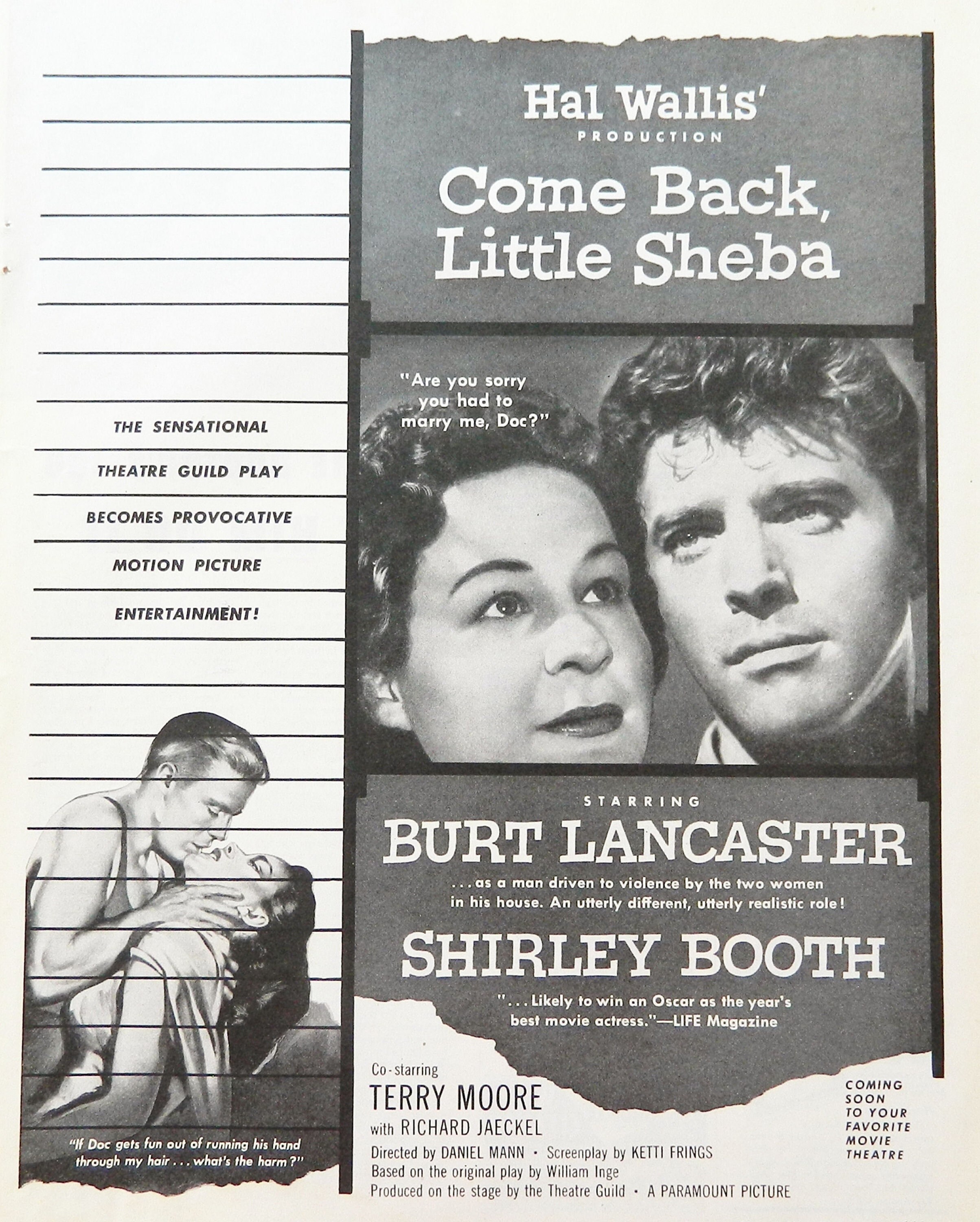 Shirley Booth Come Back Little Sheba
