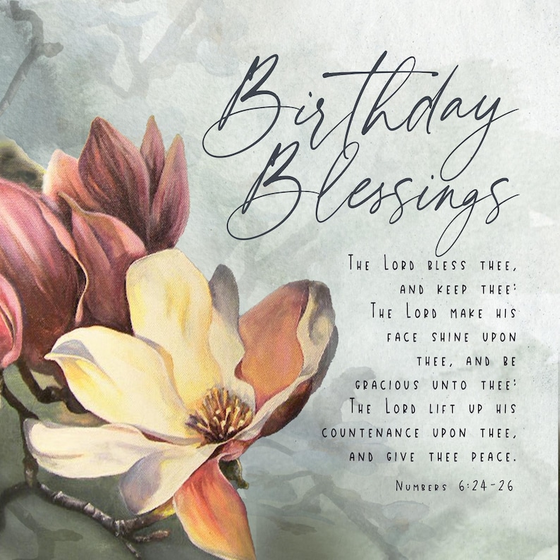 6 Birthday Cards for Girl Woman - Pack of 6 Christian Birthday Flower ...