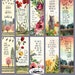 10 Mixed Christian Bookmarks Bible Verses Kjv Watercolour Painting ...