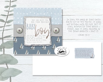 Christian Baby Card - Etsy