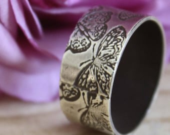 Sterling Silver Monarch Butterfly Ring Insect Jewelry | Etsy
